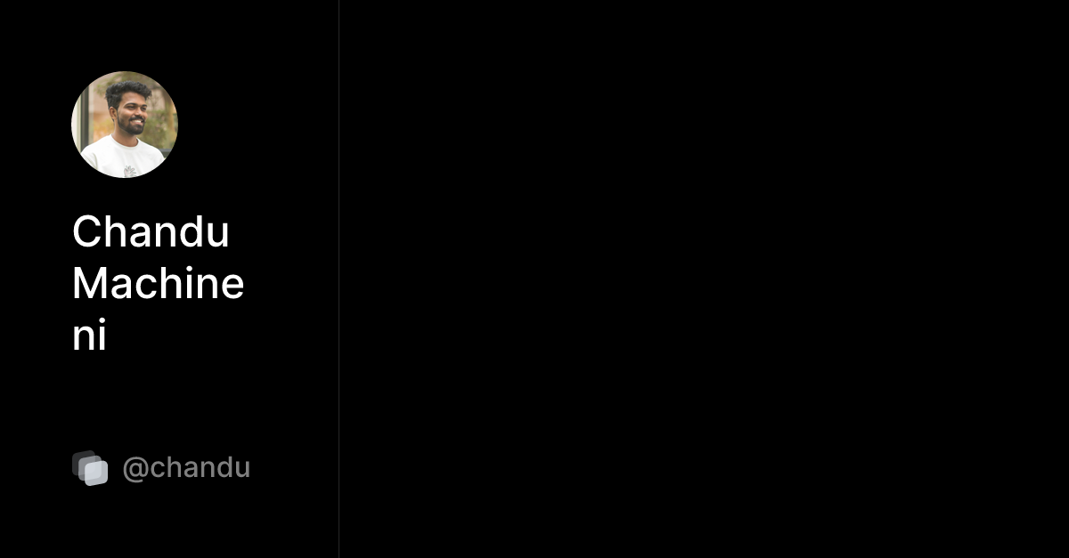 chandu machineni | Layers