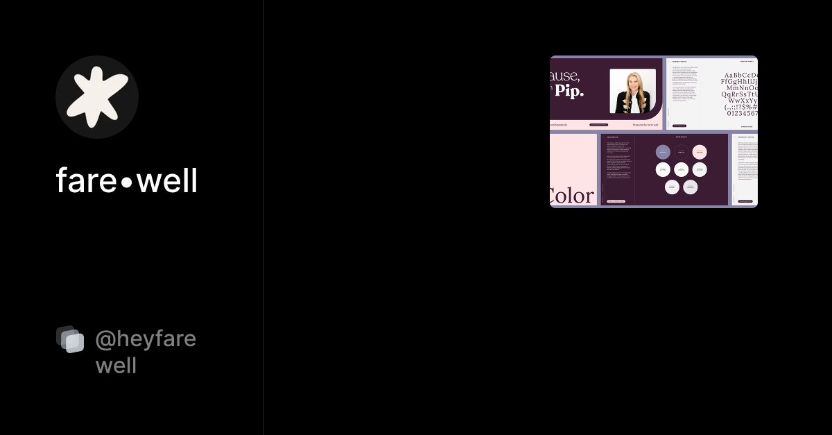 fare•well | Layers