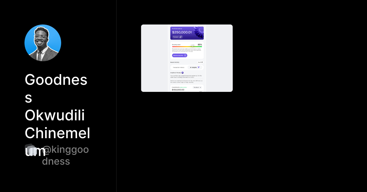 Goodness Okwudili Chinemelum | Layers